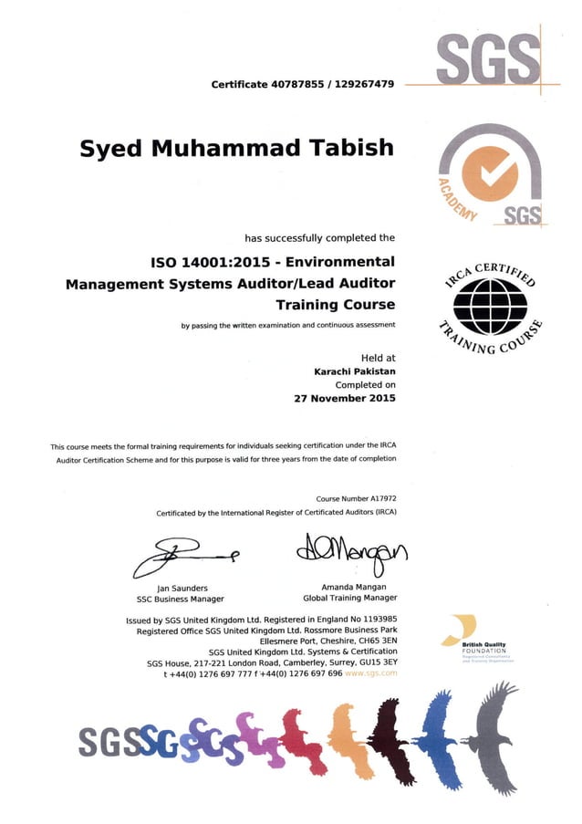 EMS certificate | PDF