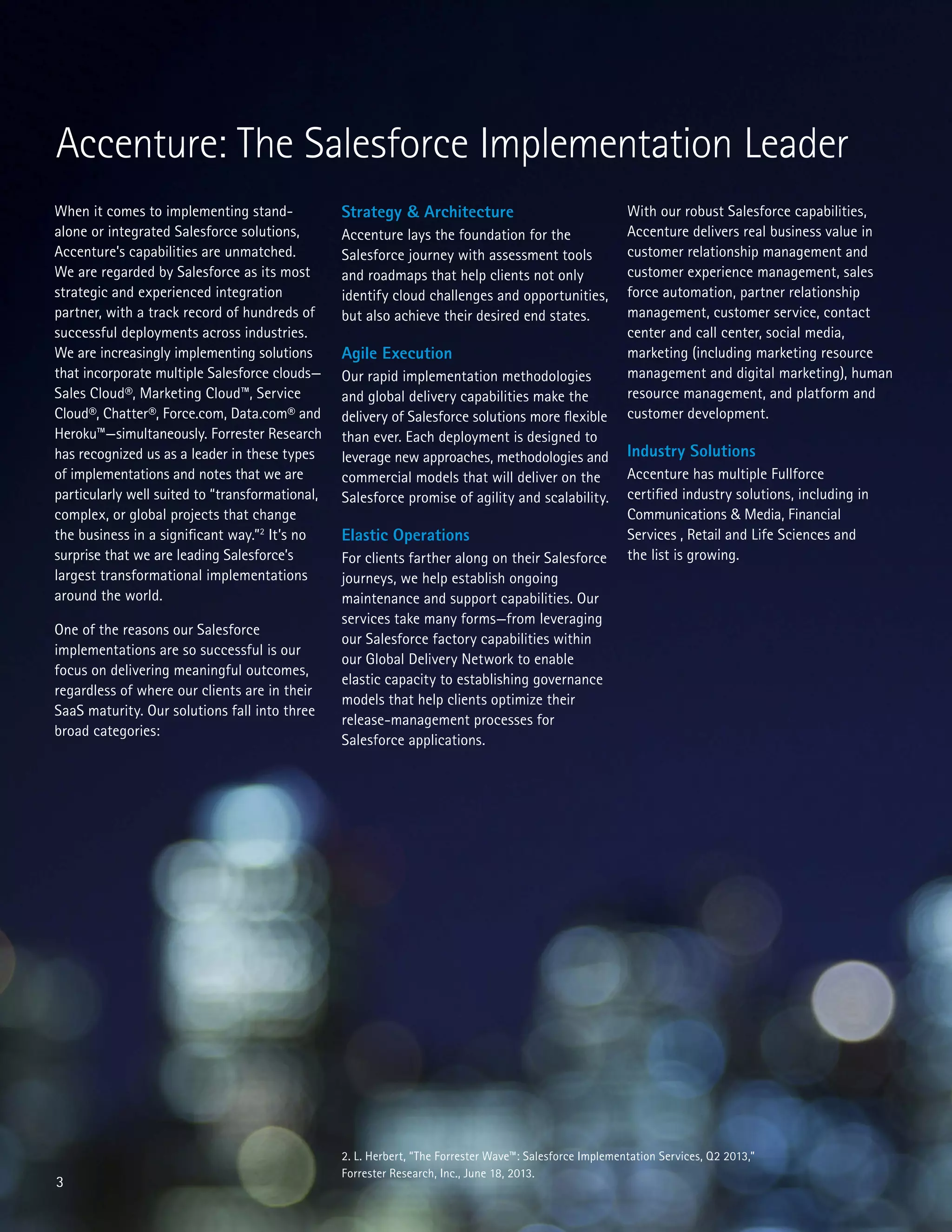 Accenture Salesforce Solutions | PDF