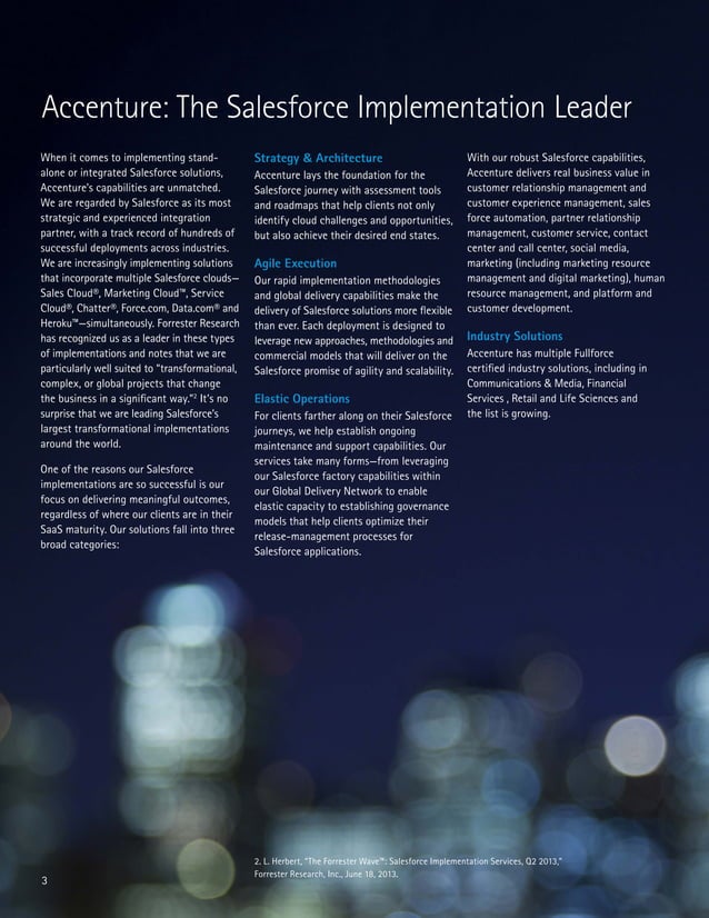 Accenture Salesforce Solutions | PDF