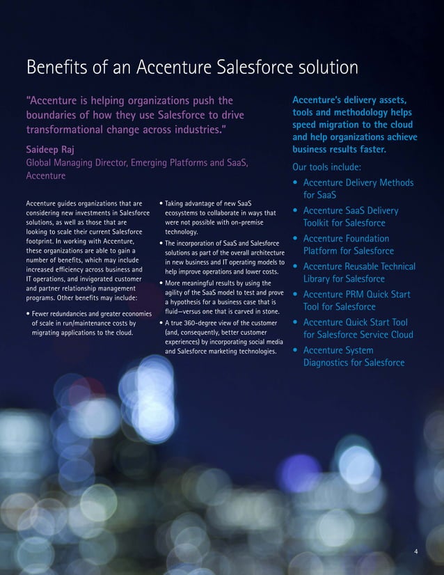 Accenture Salesforce Solutions | PDF