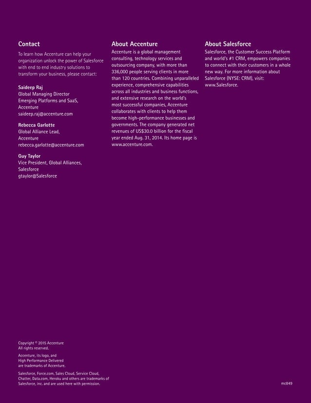 Accenture Salesforce Solutions | PDF