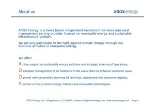 Company presentation ADOX Energy Ltd. | PPT