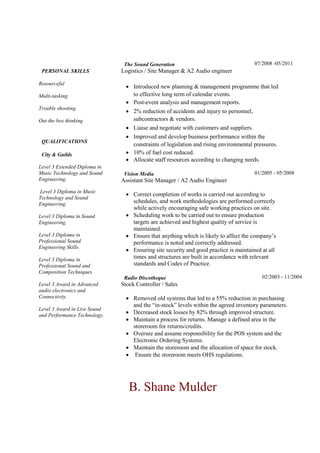 CV project operation events 2016 | PDF