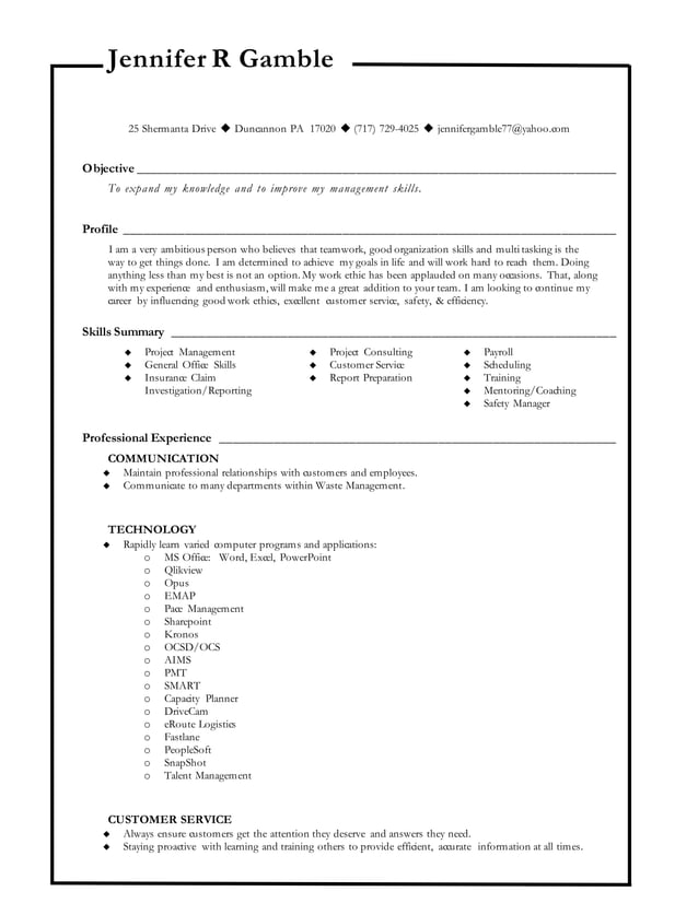 JGamble.Resume | PDF