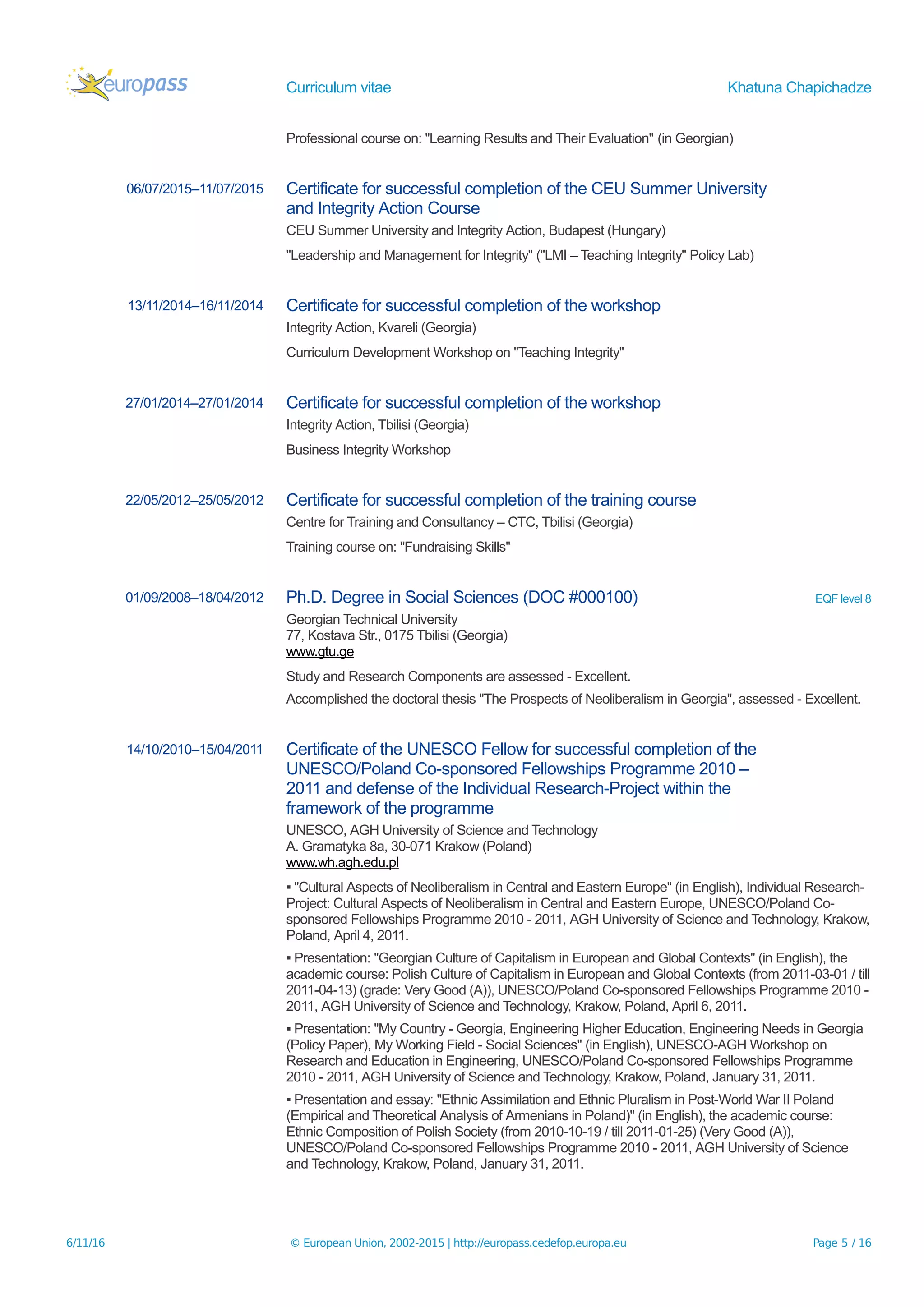 Kh.-Chapichadze-CV-Europass-17.04.2017-EN | PDF