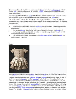 CASHMERE WOOL | PDF