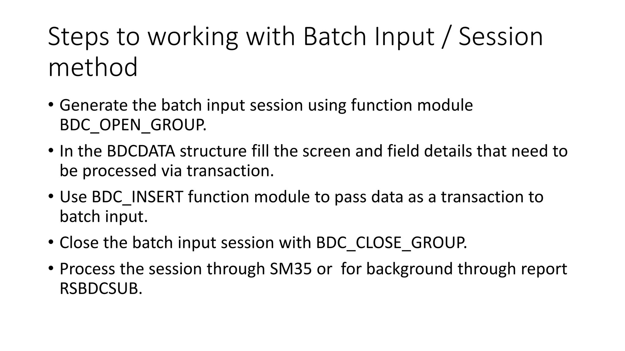 Bdc BATCH DATA COMMUNICATION | PPTX
