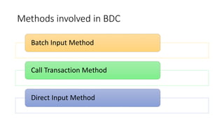 Bdc BATCH DATA COMMUNICATION | PPTX