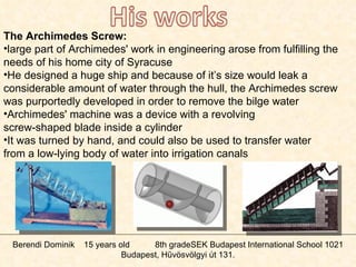 Archimedes | PPT | Geography | Science