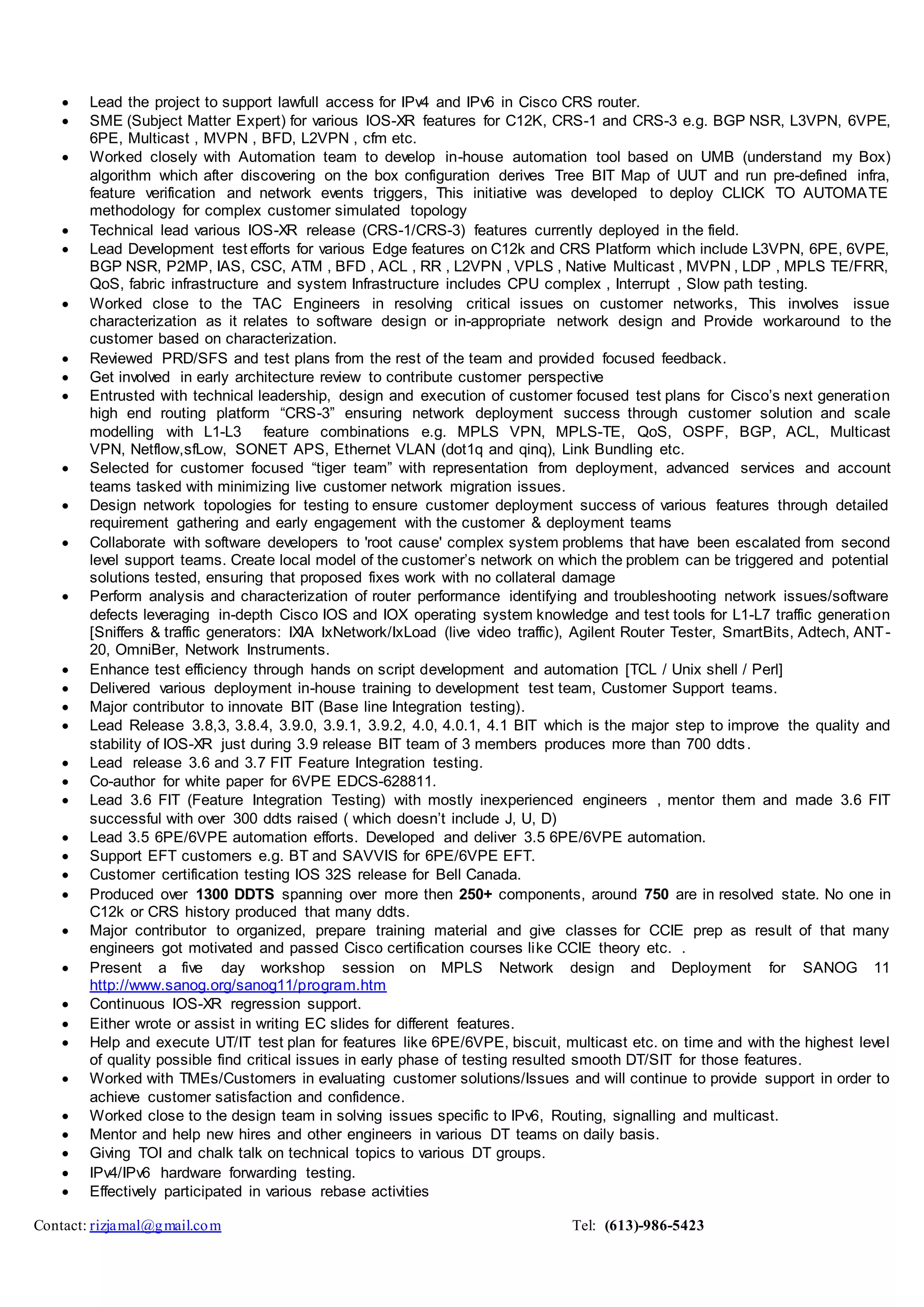 RizwanJamal-Resume | DOCX | Computer Networking | Computing