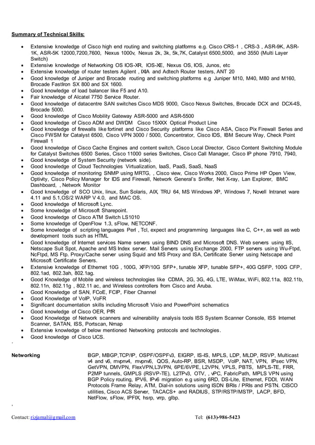 RizwanJamal-Resume | DOCX | Computer Networking | Computing