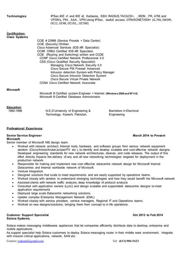 RizwanJamal-Resume | DOCX | Computer Networking | Computing