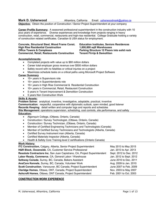 2016 complete Resume USA | PDF