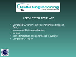 BDC Leed Commissioning Presentation | PPT | Construction Industry ...