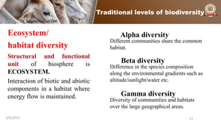 Biodiversity: concepts and definitions | PPTX