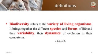 Biodiversity: concepts and definitions | PPTX
