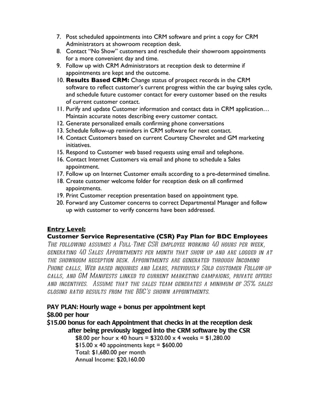 Bdc team leader v1 | DOC | Sales | Business