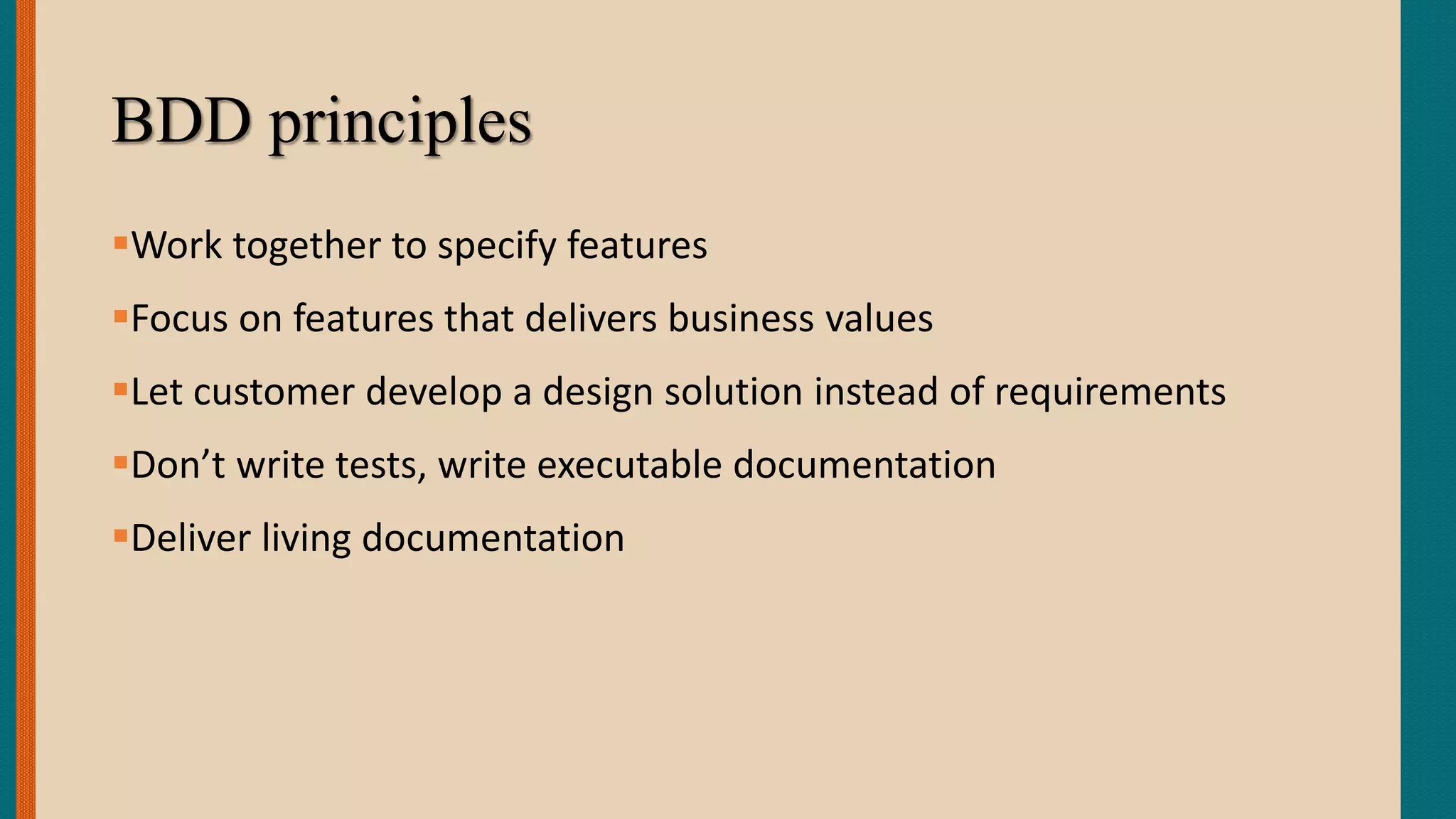 Bdd. Automate your requirements | PPTX