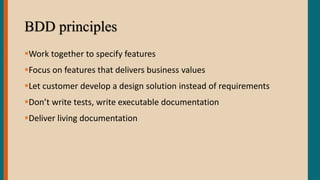 Bdd. Automate your requirements | PPTX