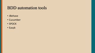 Bdd. Automate your requirements | PPTX