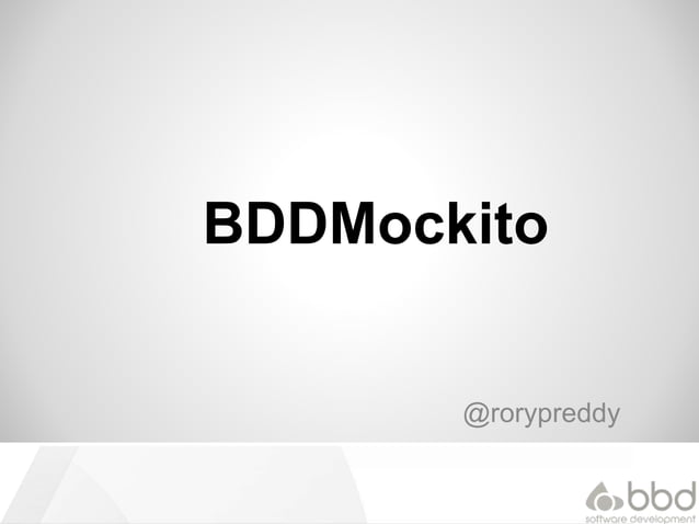 BDD with Mockito | PPT