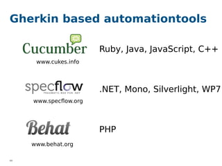 BDD, Gherkin, Cucumber and why we need it. | PPT