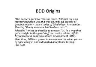 Behaviour Driven Development - Beyond given when then | PPT