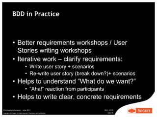 Introduction to Behaviour Driven Development | PPTX