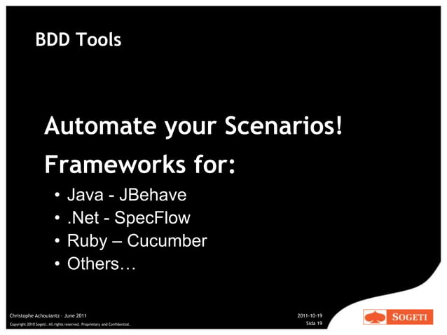 Introduction to Behaviour Driven Development | PPT Introduction to Behaviour Driven Development | PPT