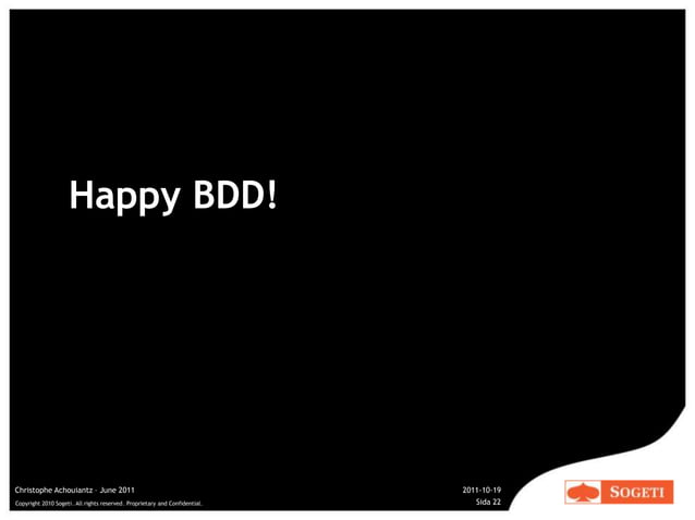 Introduction to Behaviour Driven Development | PPT Introduction to Behaviour Driven Development | PPT