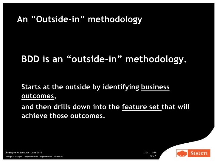 Introduction to Behaviour Driven Development Introduction to Behaviour Driven Development