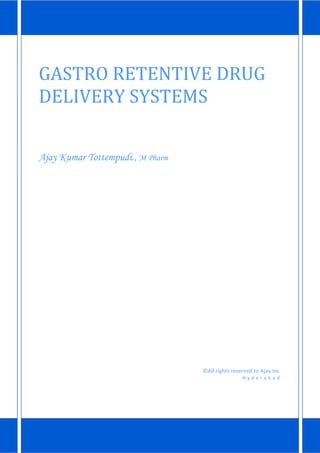 Gastro Retentive DDS | PDF