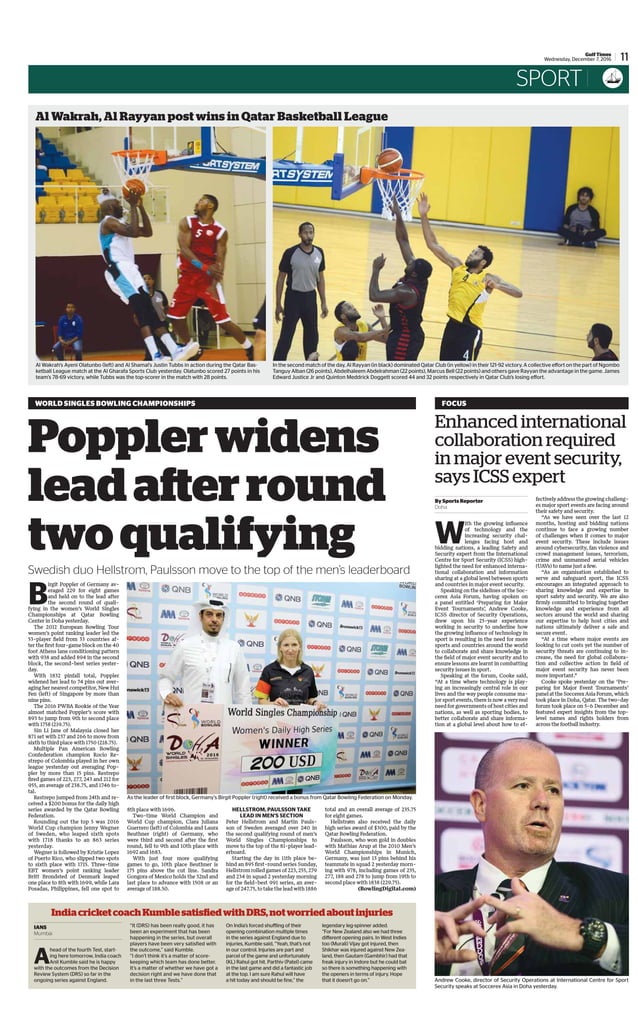 Gulf Times - 071216 Soccerex Expert Panel | PDF