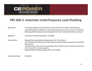 CE Power NERC Compliance | PDF