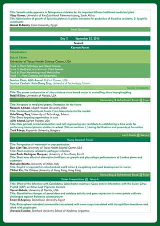 Plant Science -2017_Tentive Program | PDF