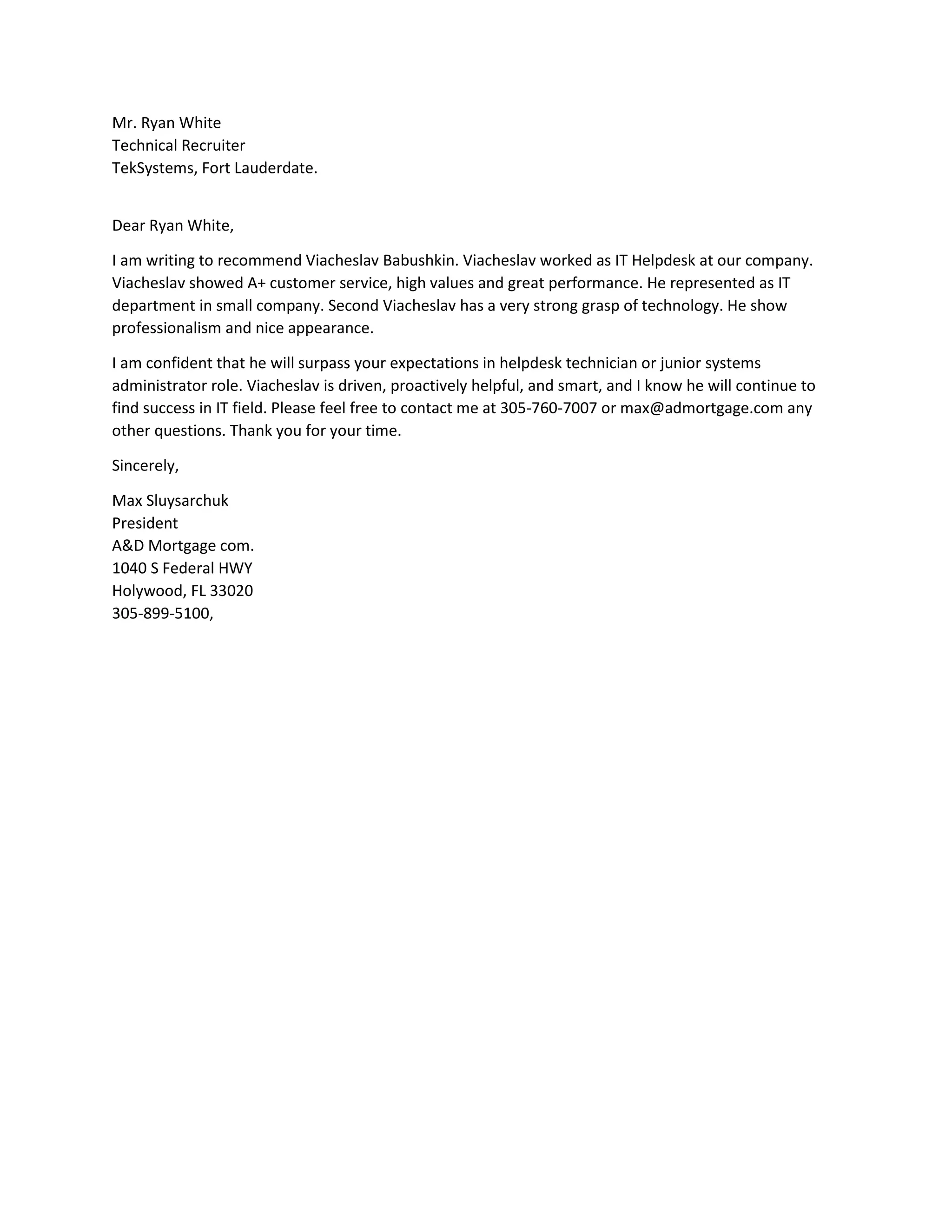 letter of recommendation ADmortgage (signed) | PDF