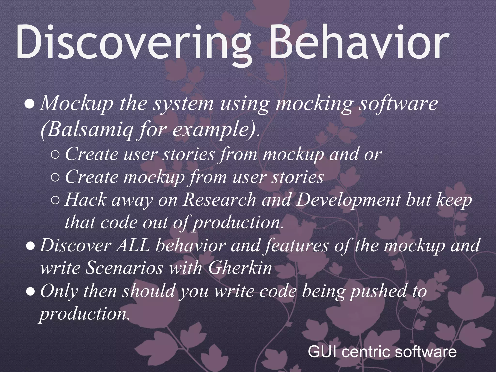 Bdd agile requirements | PDF