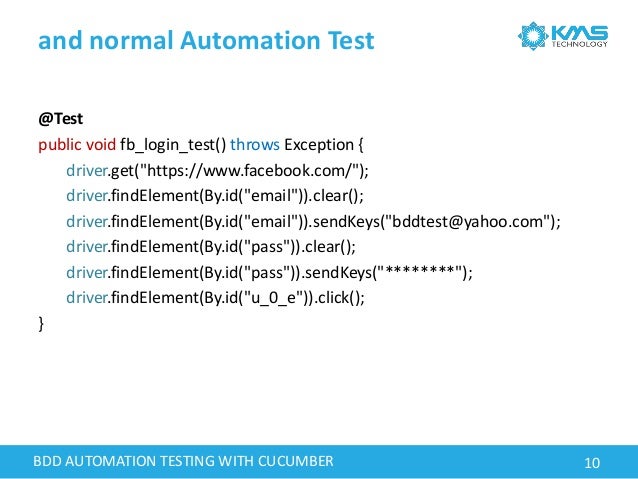 Behavior Driven Development And Automation Testing Using
