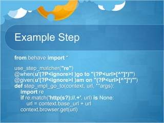 BDD and Behave | PPTX | Programming Languages | Computing