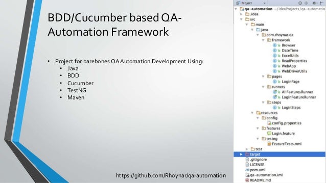 Test Automation Framework with BDD and Cucumber Test Automation Framework with BDD and Cucumber