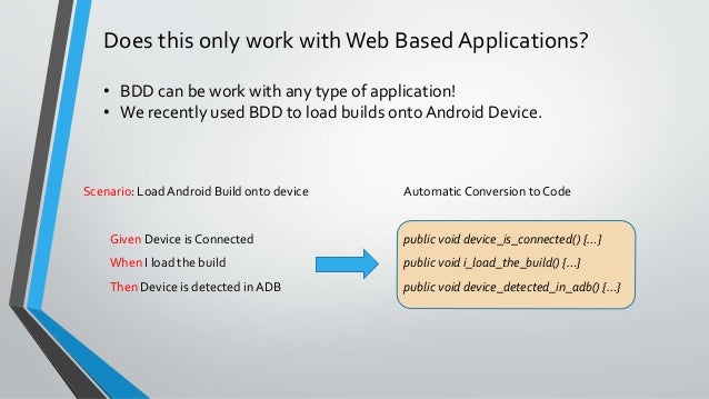 Test Automation Framework With Bdd And Cucumber