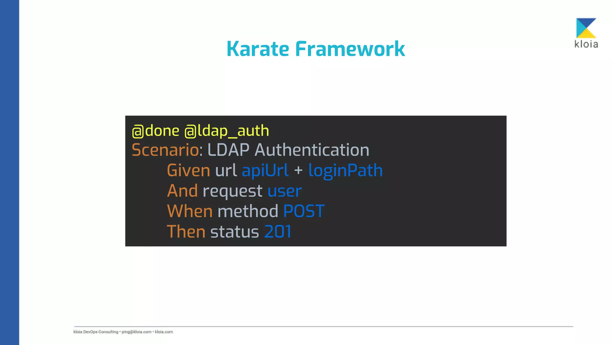 BDD Approach with Karate Framework in Service Tests | PPT