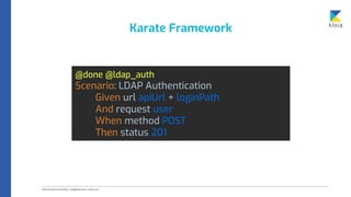 BDD Approach with Karate Framework in Service Tests | PPT