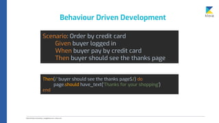 BDD Approach with Karate Framework in Service Tests | PPT