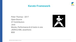 BDD Approach with Karate Framework in Service Tests | PPT