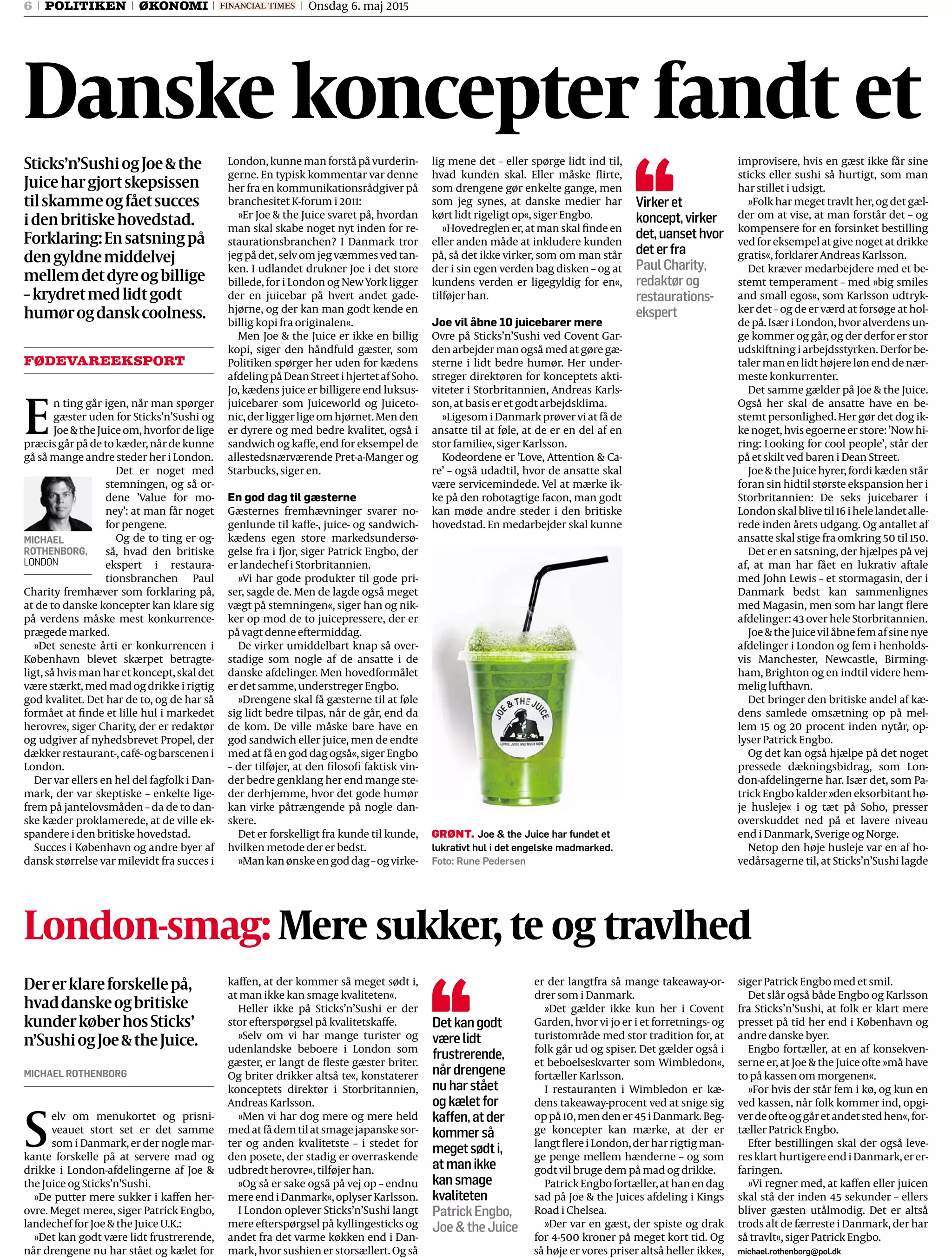 JOE & THE JUICE article | PDF