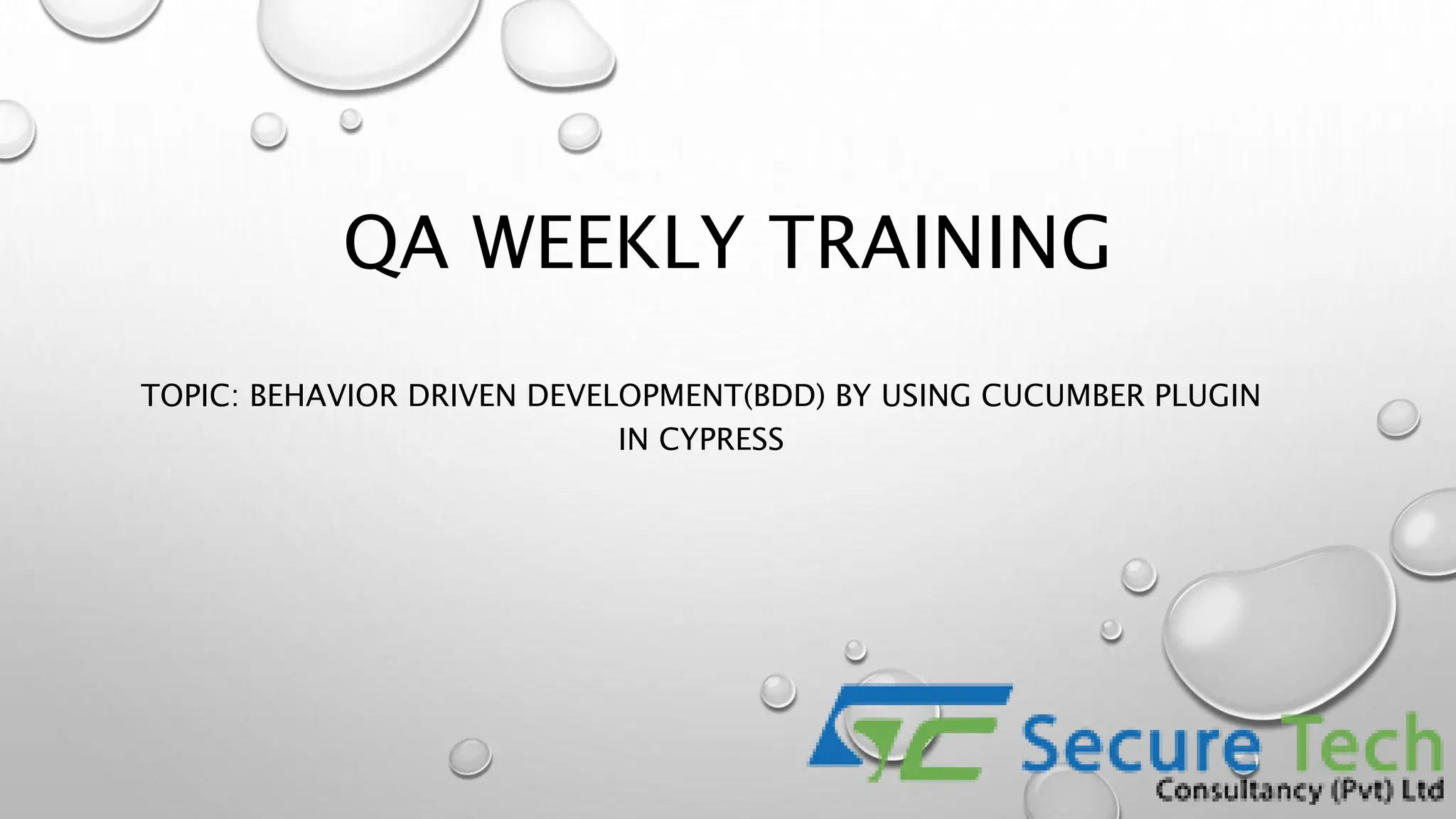 Behavior Driven Development Bdd By Using Cucumber Plugin In Cypress Ppt