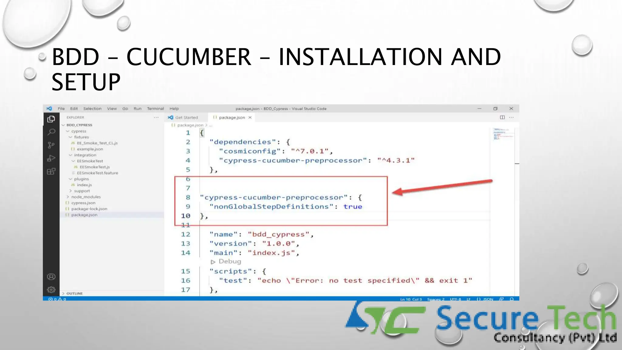 Behavior Driven Development(BDD) by using Cucumber Plugin in Cypress | PPT