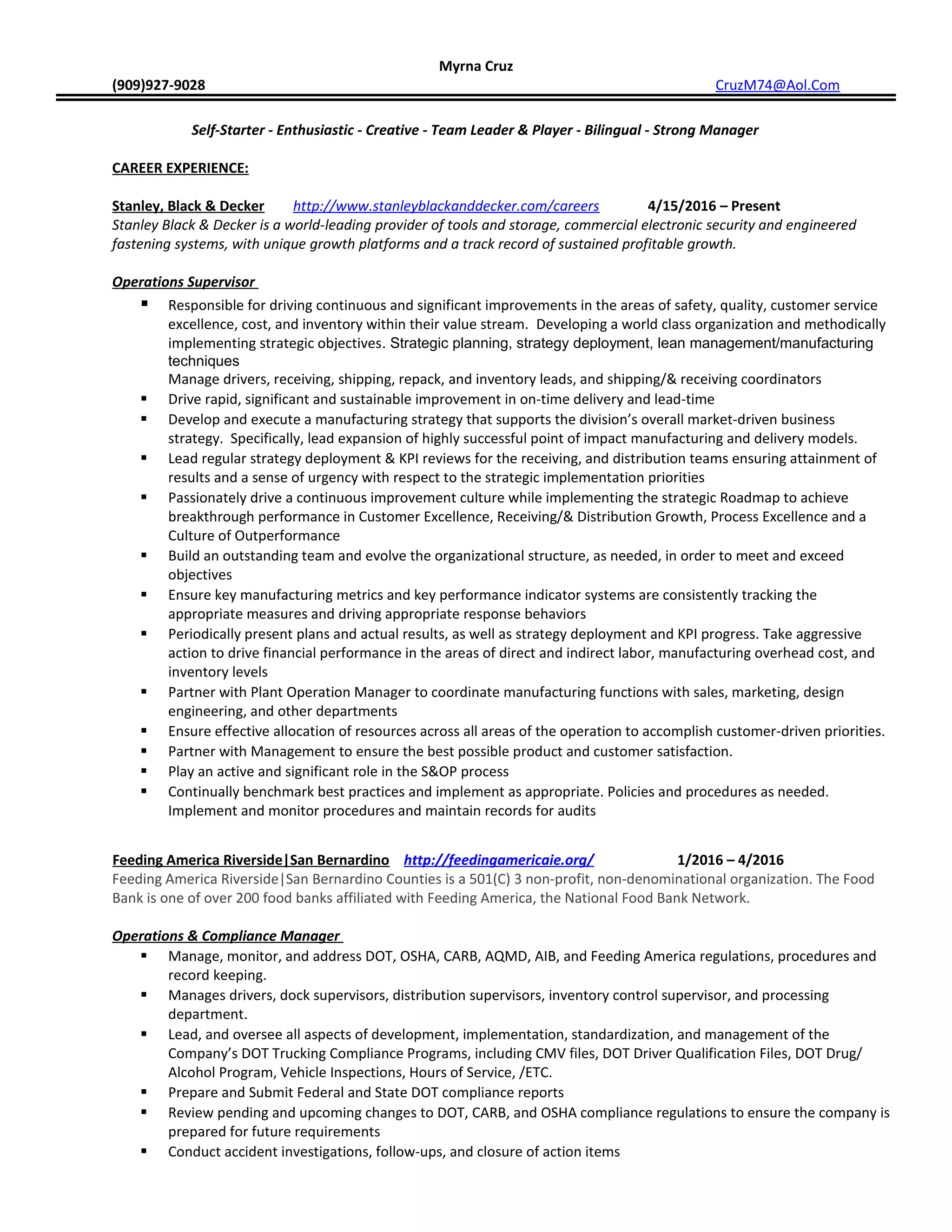 1 Myrna Cruz Resume Updated | DOC
