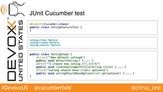 Behavior driven integration with Cucumber & Citrus | PPT